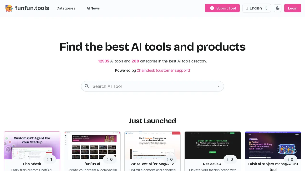 FunFun Tools - BestofAI